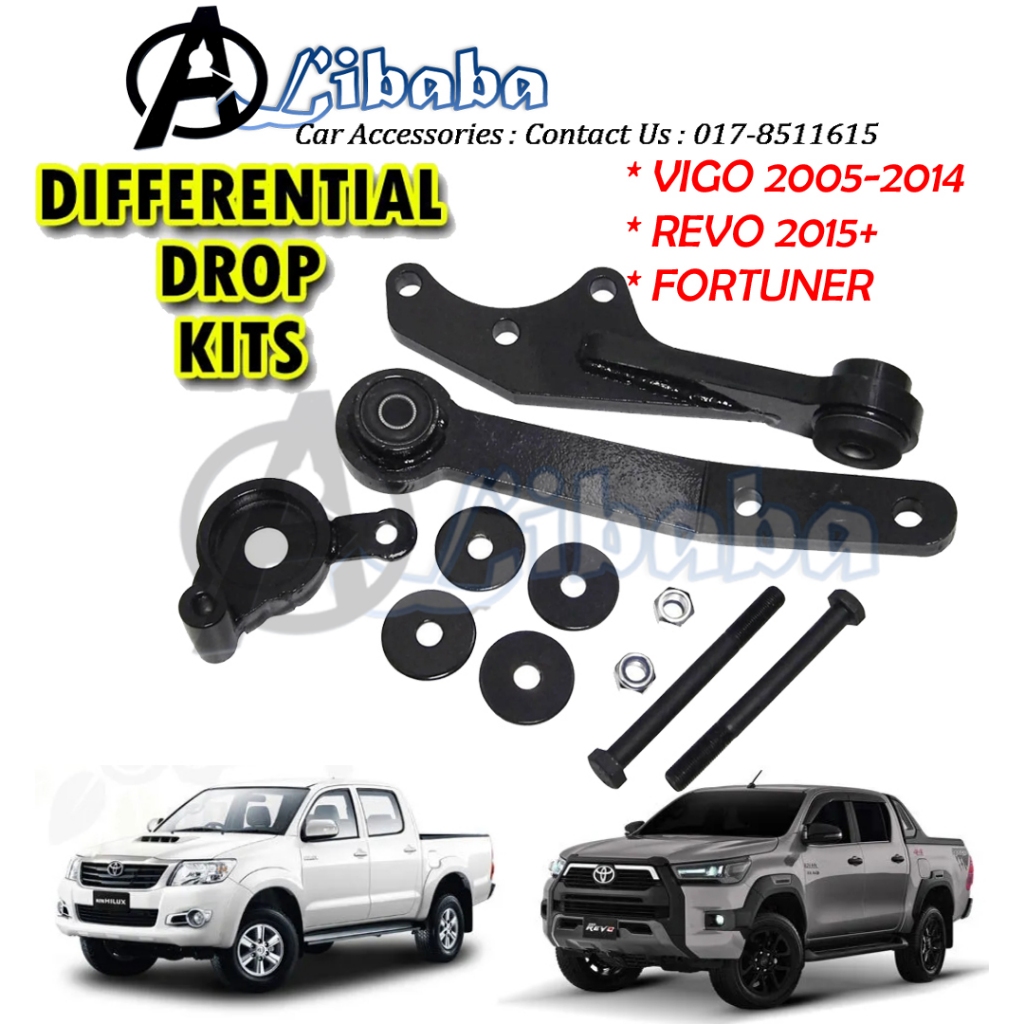 [Local Ready Stock] Front Bolt On Diff Drop Kits For Toyota Hilux VIGO ...