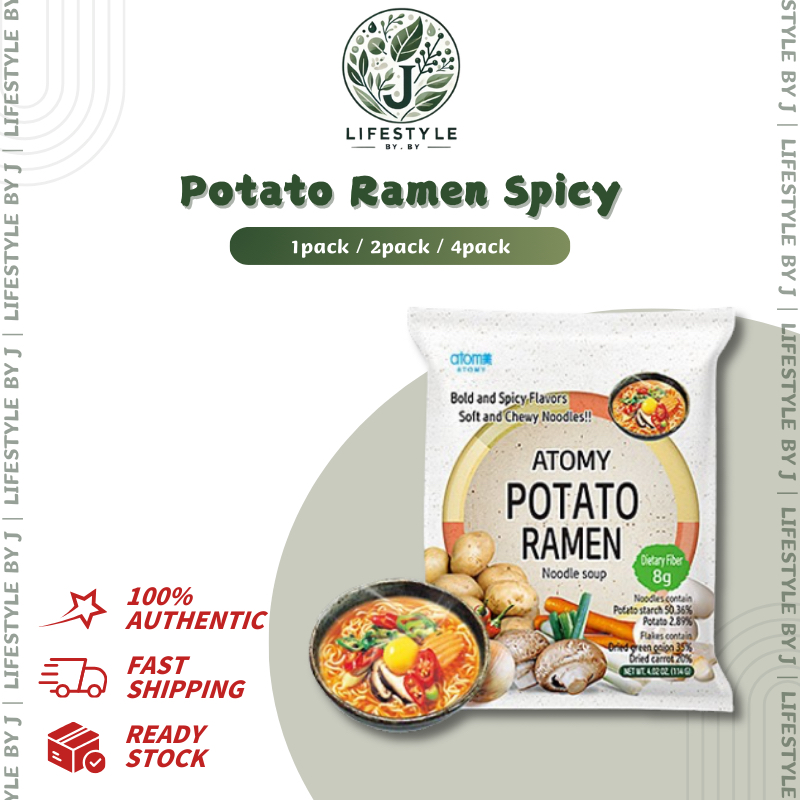 Atomy Potato Ramen Spicy (1 Pack) 艾多美 马铃薯拉面 (1包) Instant Noodle Spicy ...
