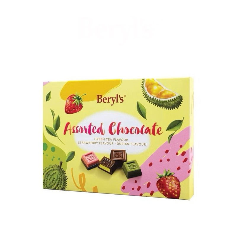 [Exp:7/2025] Beryl's Assorted Chocolate - Green Tea/Strawberry/Durian ...