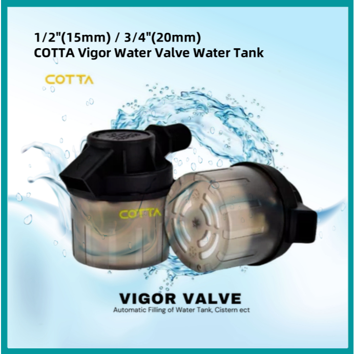 1/2"(15mm) / 3/4"(20mm) COTTA Vigor Valve Water Tank ~ Float Valve ...