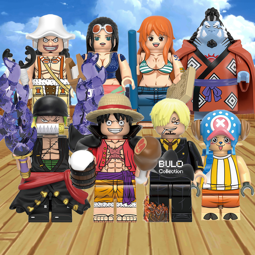 OP Straw Hat Luffy Zoro Custom Minifigures Sanji Chopper Nami LEGO ...