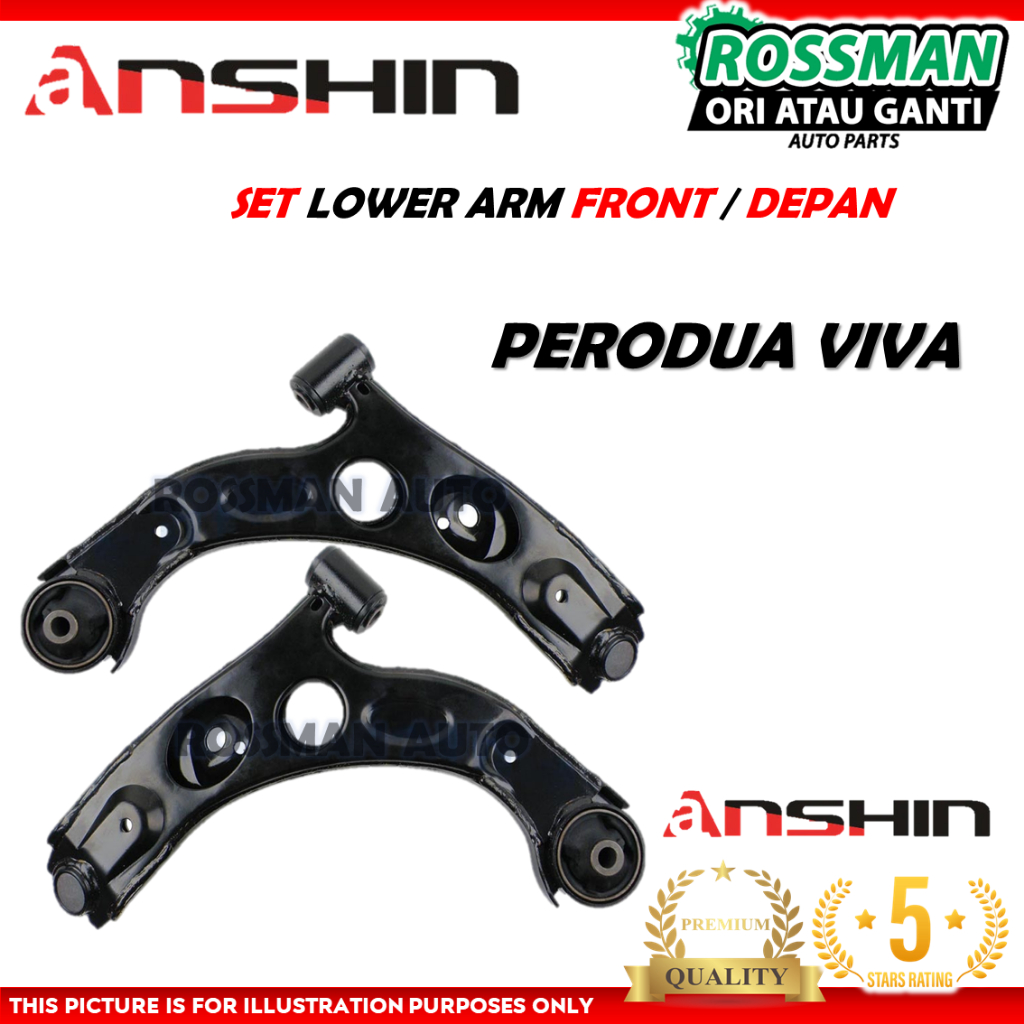 ANSHIN LOWER ARM SET VIVA LOWER ARM PREMIUM QUALITY | Shopee Malaysia