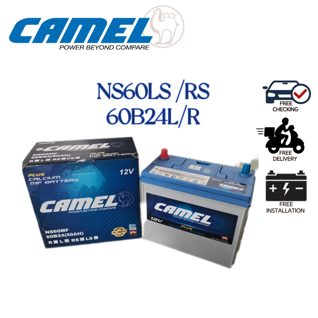 [ Installation Provided ]CAMEL PLUS 60B24 | Car Battery Bateri Kereta ...