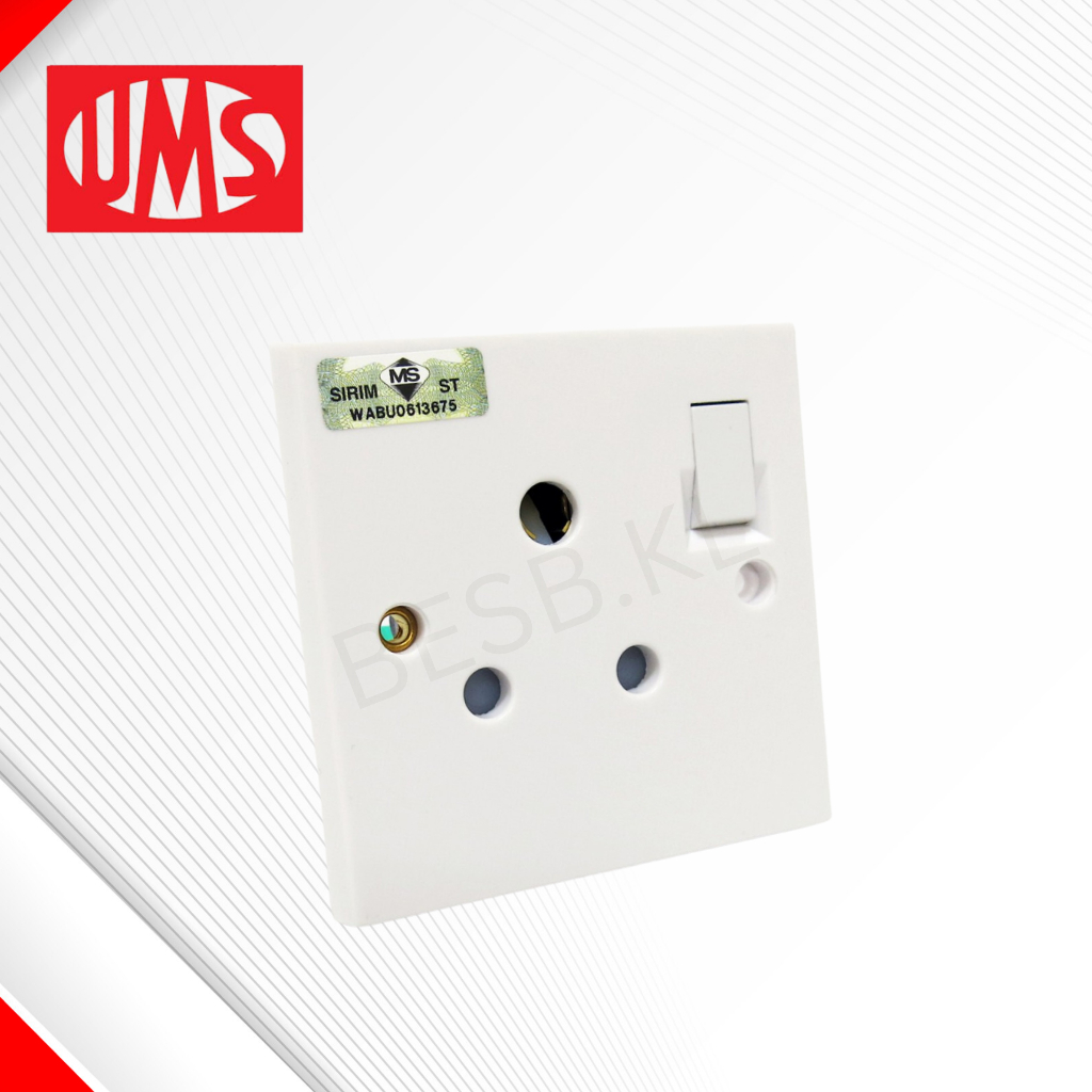 UMS 1215A 15A 1 Gang Switch Socket Outlet | Shopee Malaysia