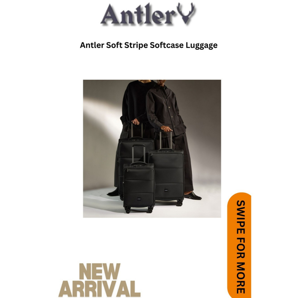Antler Soft Stripe Soft case Luggage | Shopee Malaysia