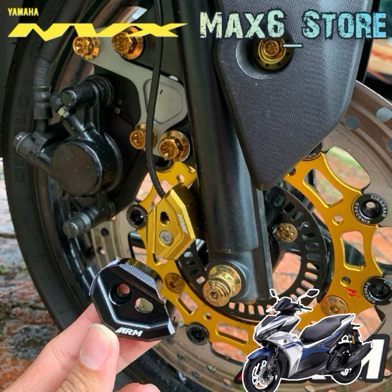 YAMAHA NMAX NVX 155 V1 V2 FRONT WHEEL ABS SENSOR PROTECTOR COVER CAP ...