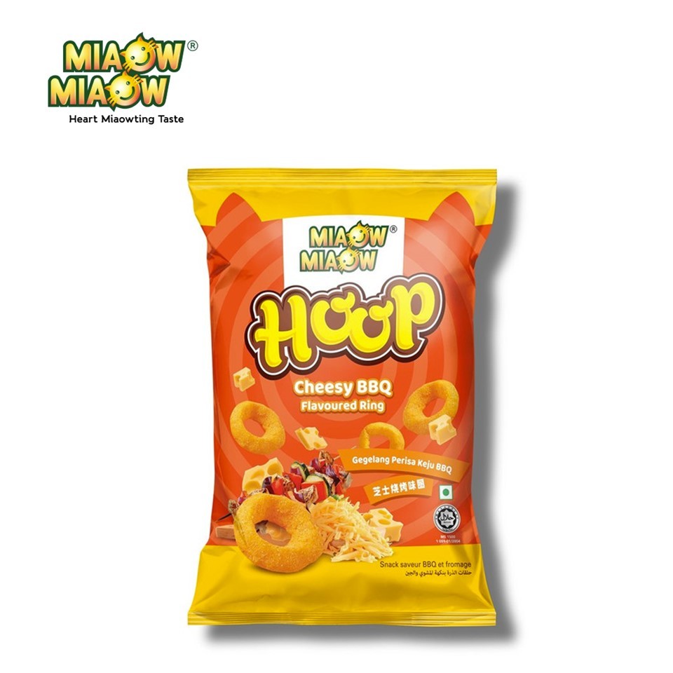 Miaow Miaow Hoop-Cheesy BBQ Flavoured Ring (50g) | Shopee Malaysia