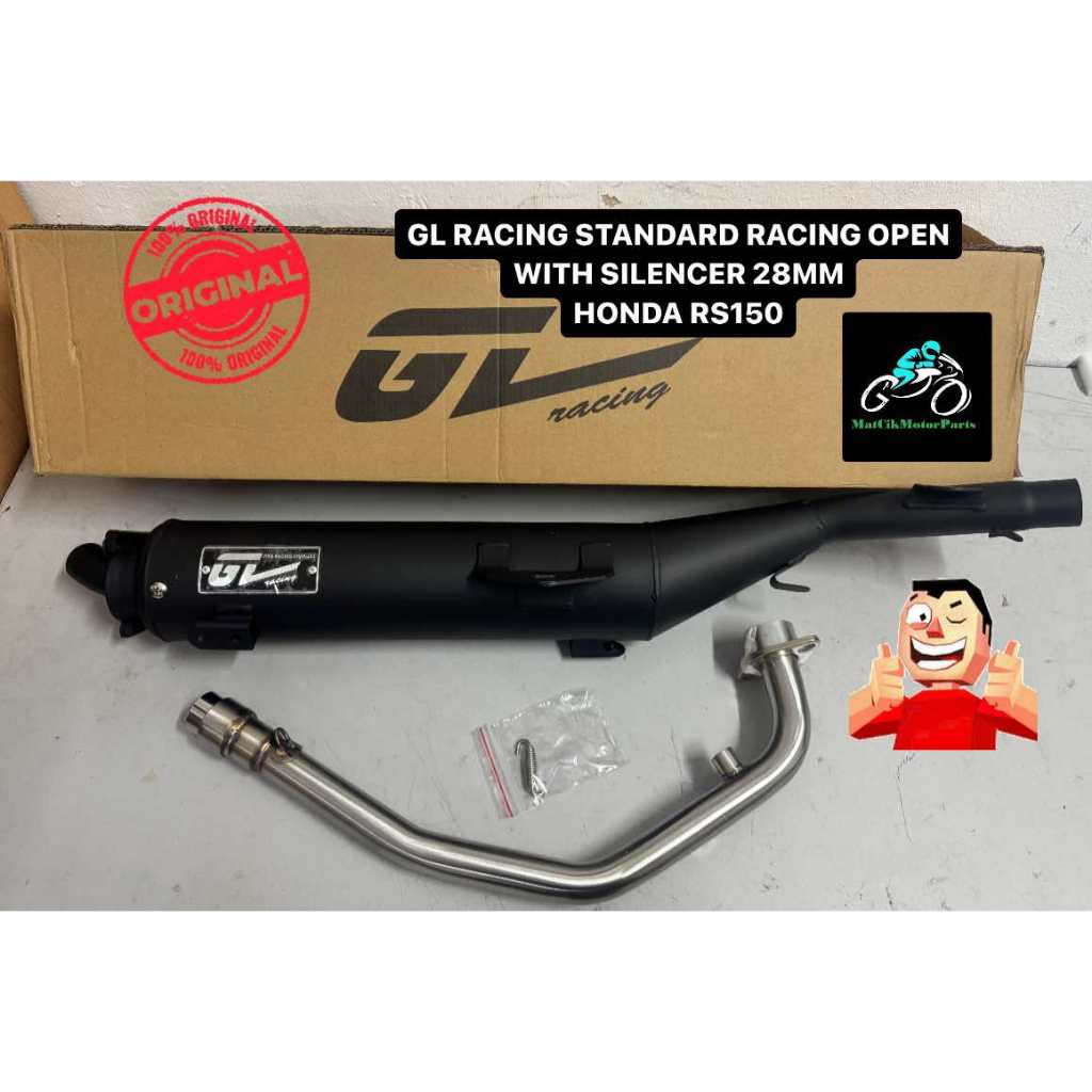 GL RACING STANDARD OPEN RACING WITH SILENCER HONDA RS150 V1 / V2 /V3 ...