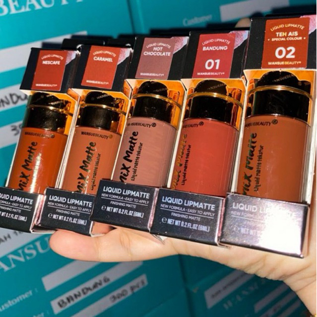 Wan Sue Wansue Animasi Beauty Make Up Set | Pigmented Lipmatte | Safron ...