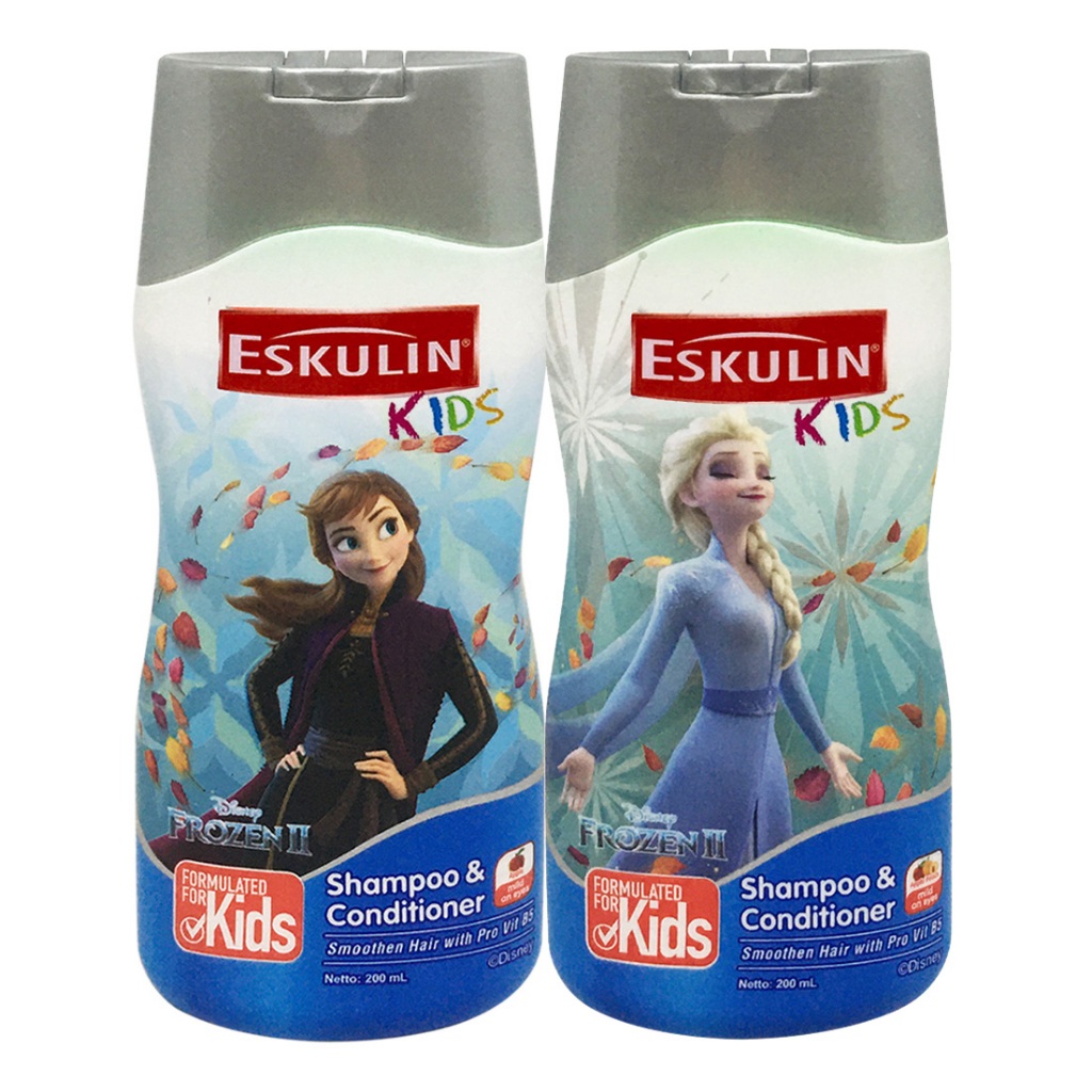 Eskulin Kids Shampoo and Conditioner Frozen Anna and Elsa - 200mL ...