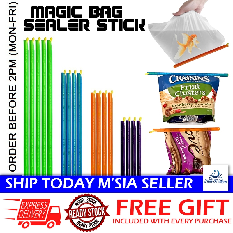 [Little B House] Package Sealer Stick Plastic Sealer Bag Sealer Stick ...