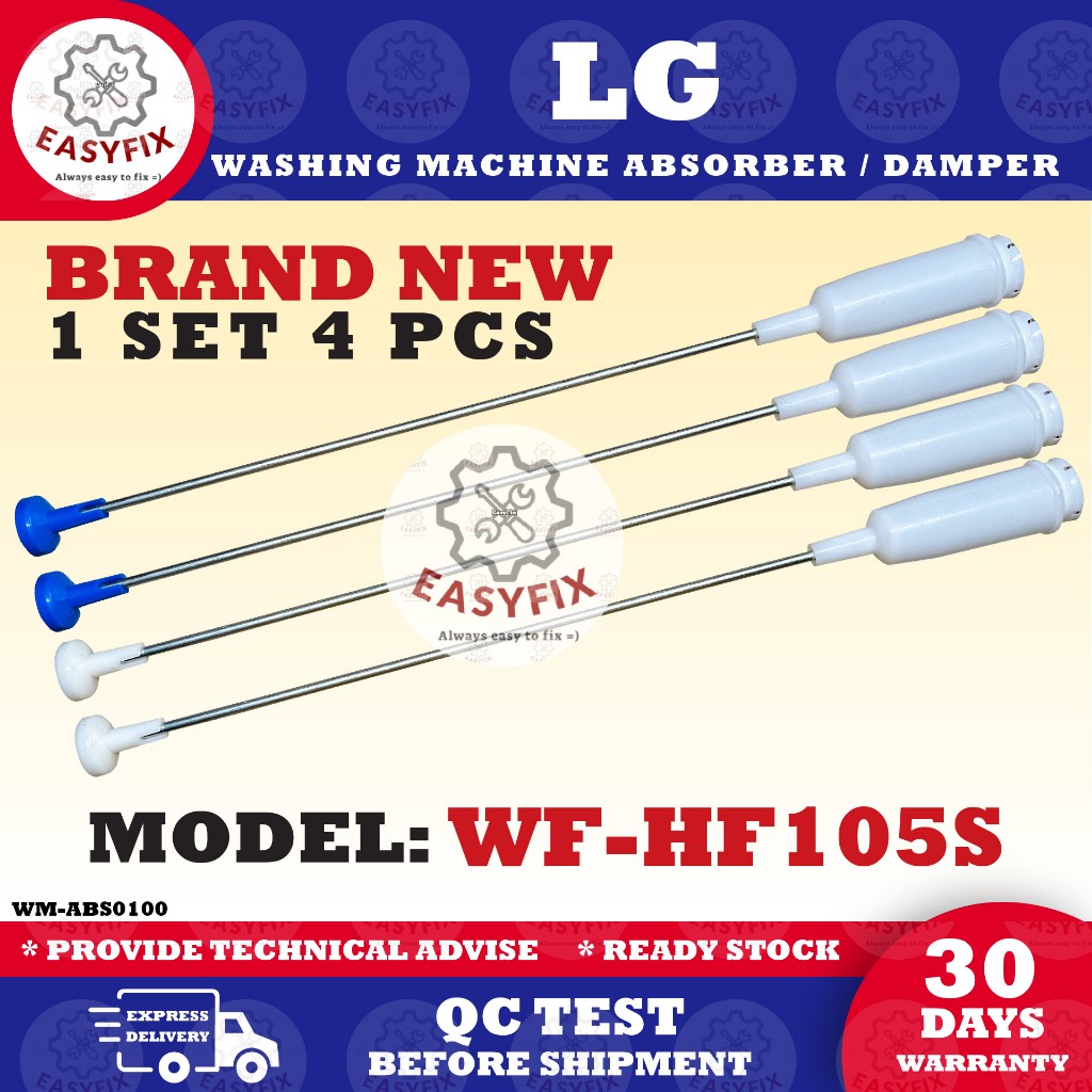 WF-HF105S LG Washing Machine Absorber DAMPER Suspension Rod WF-HF105 WF ...