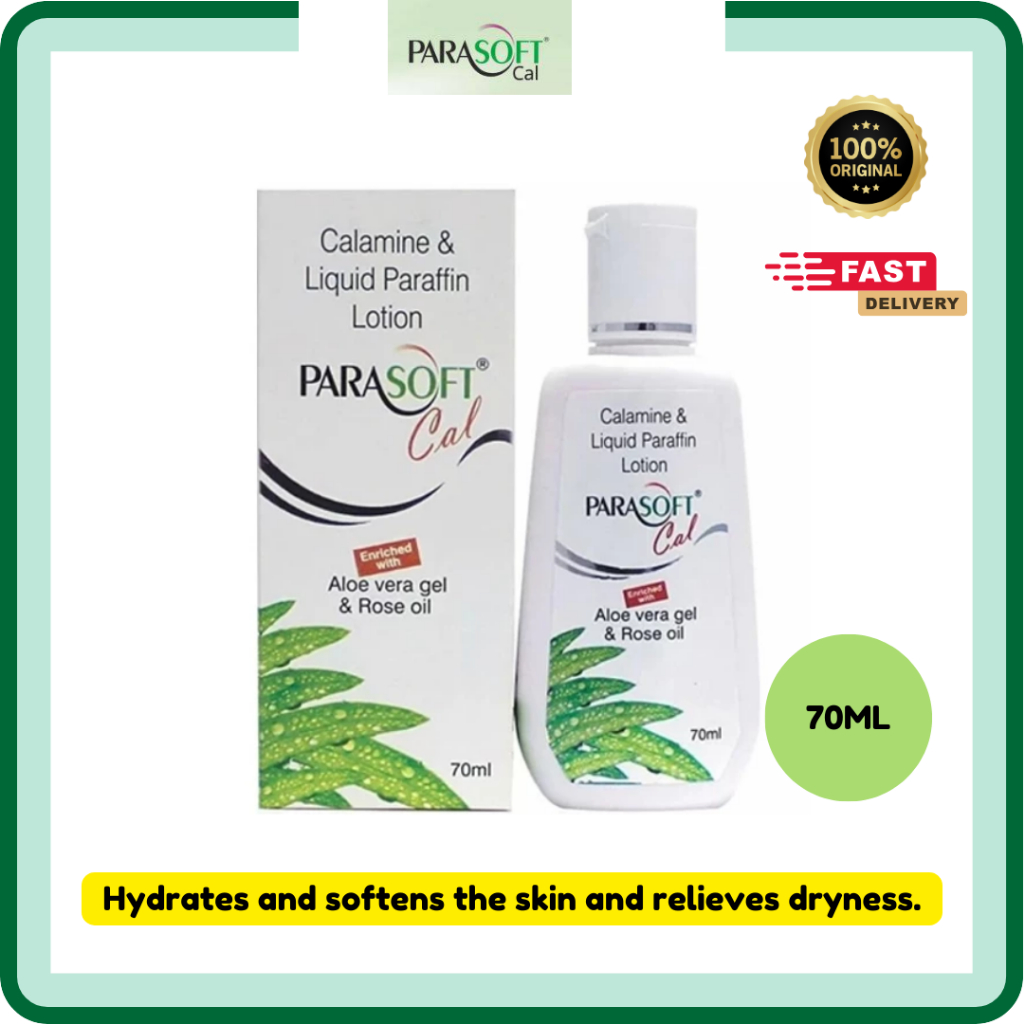 Parasoft Cal Calamine & Liquid Paraffin Lotion | 70ML | EXP: 12/25 ...