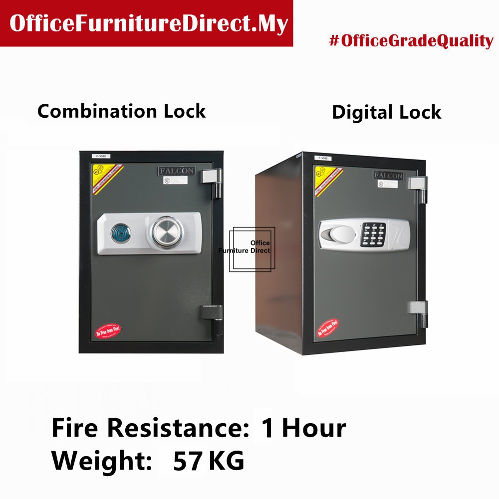 Falcon Safe V58C V58E H58C H58E _ 57Kg Fire Resistant Safe Dial Solid ...