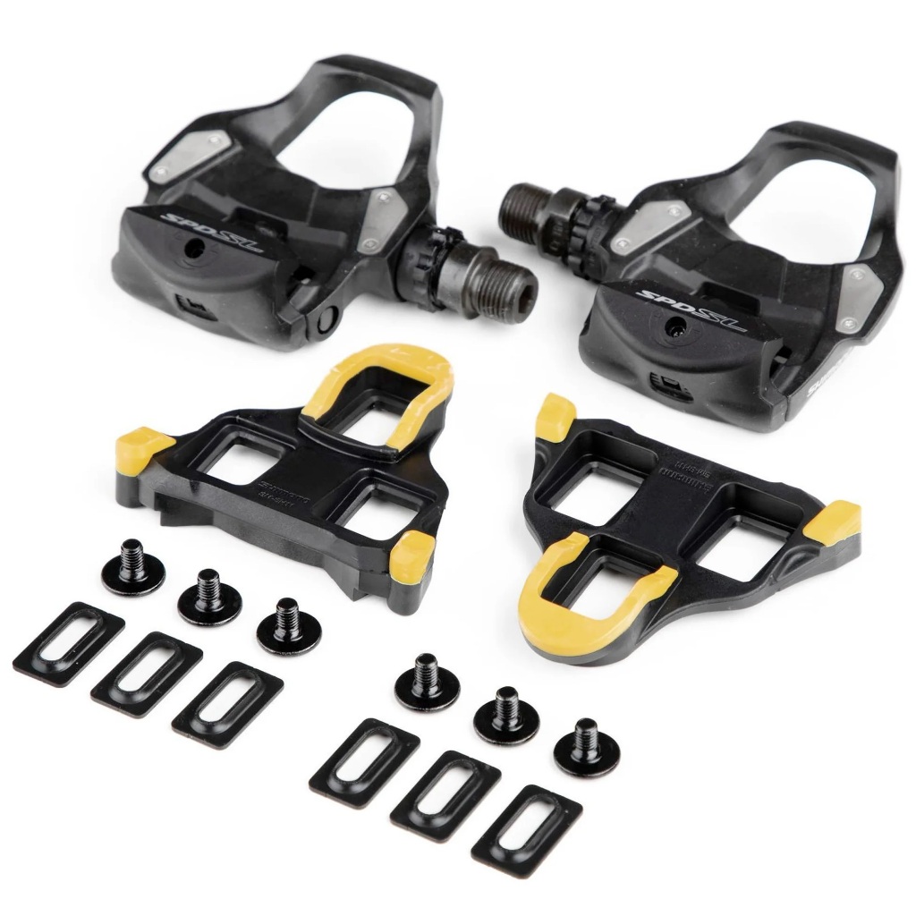 Original Shimano R550 R500 tiagra RS500 Pedals with cleats road bike rb ...