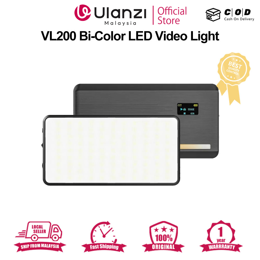 Ulanzi VL200 Bi-Color LED Video Light 2481 | Shopee Malaysia