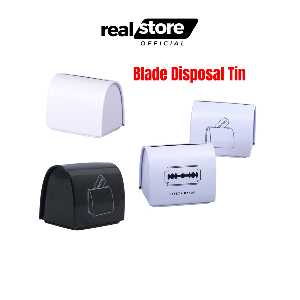 Razor Blade Tin Boxes Sharps Containers For Barber Shops Biohazard ...