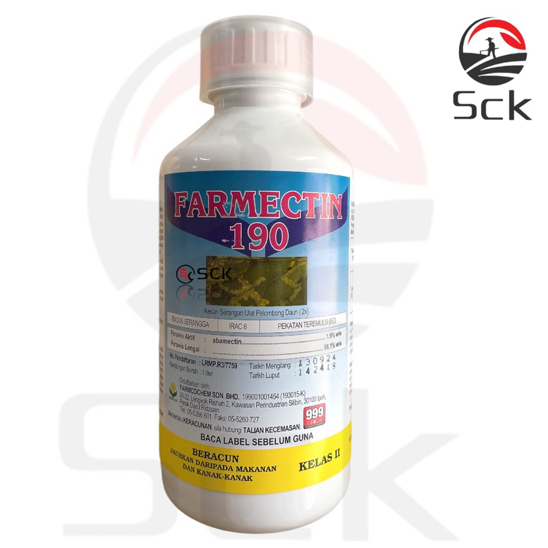 Farmectin 190 1Liter|Racun Serangga abamectin 1.9% | Shopee Malaysia