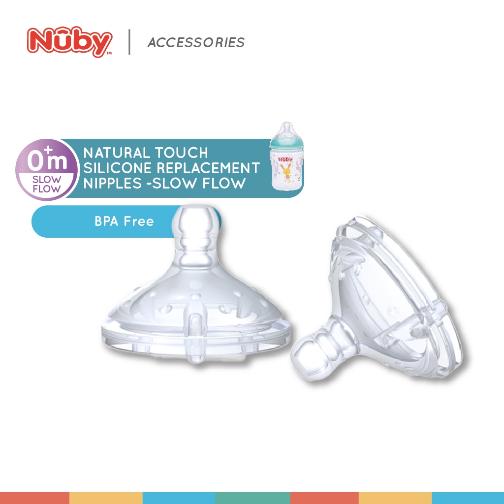 Nuby Natural Touch Silicone Replacement Nipples (2pcs) NB67660 | Shopee ...