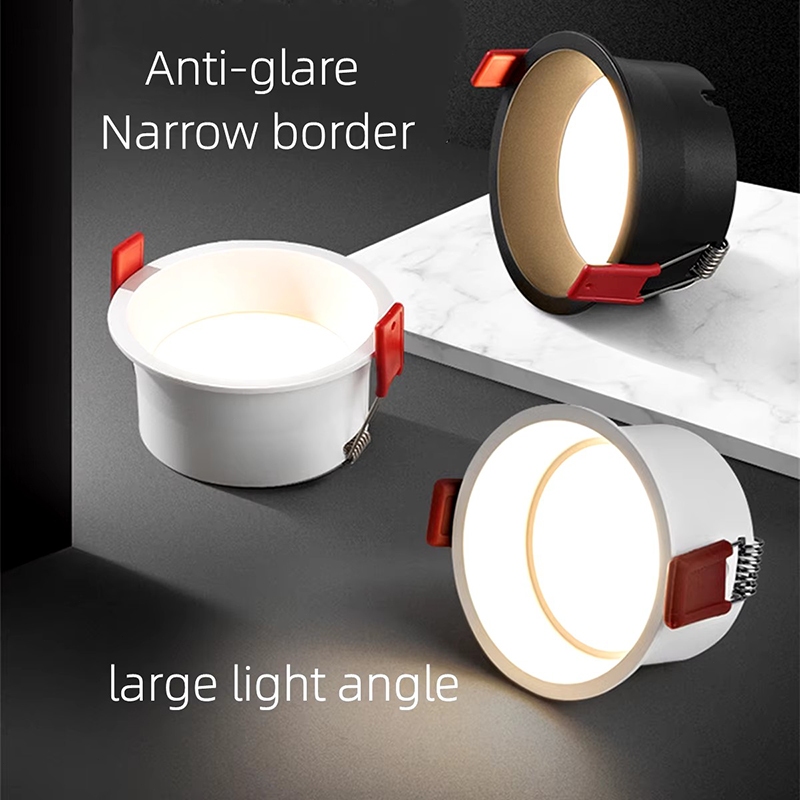 Modern LED Tube Lights Downlights Embedded Anti Glare Three Color ...