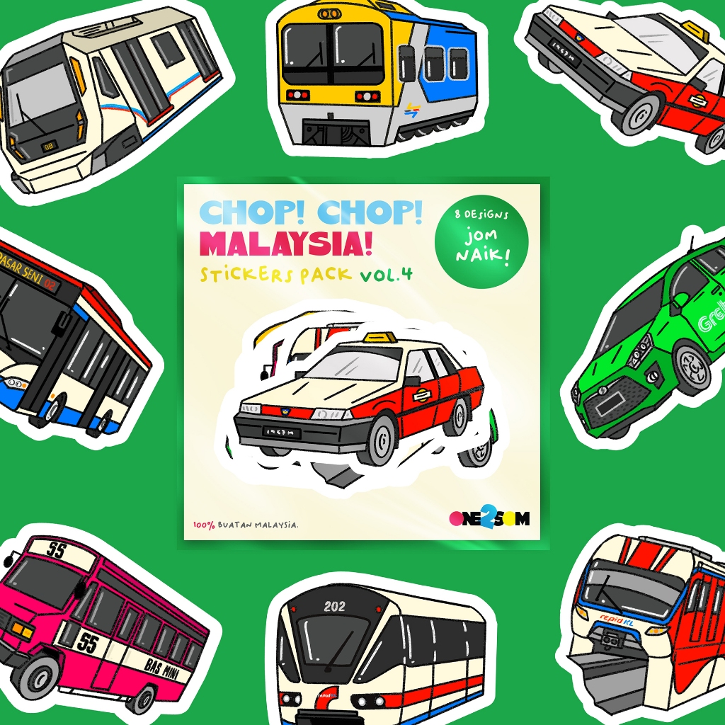 Sticker Pack | Chop! Chop! Malaysia! Volume 4 - Jom Naik! by ONE2SOM ...