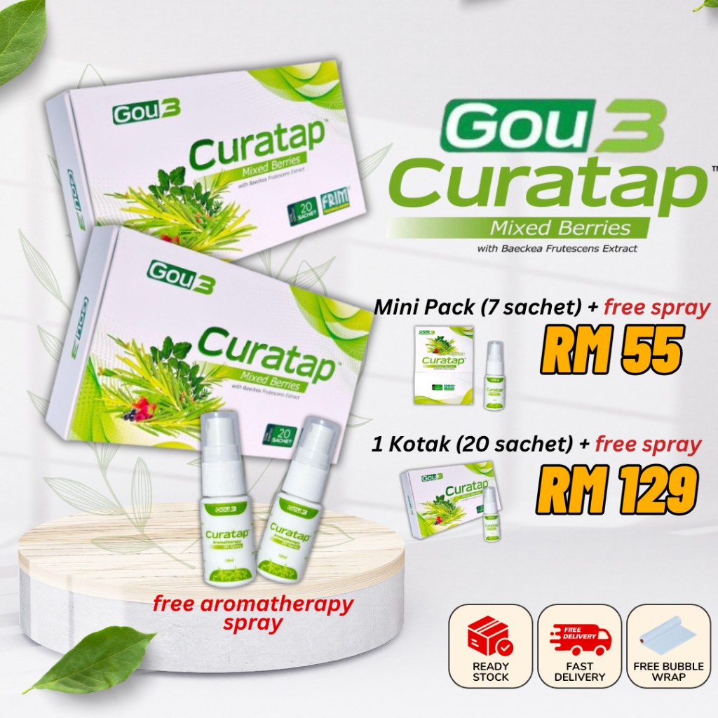 [OFFICIAL DISTRIBUTOR] GOU3 CURATAP MEMBANTU UNTUK MASALAH GOUT ASID ...