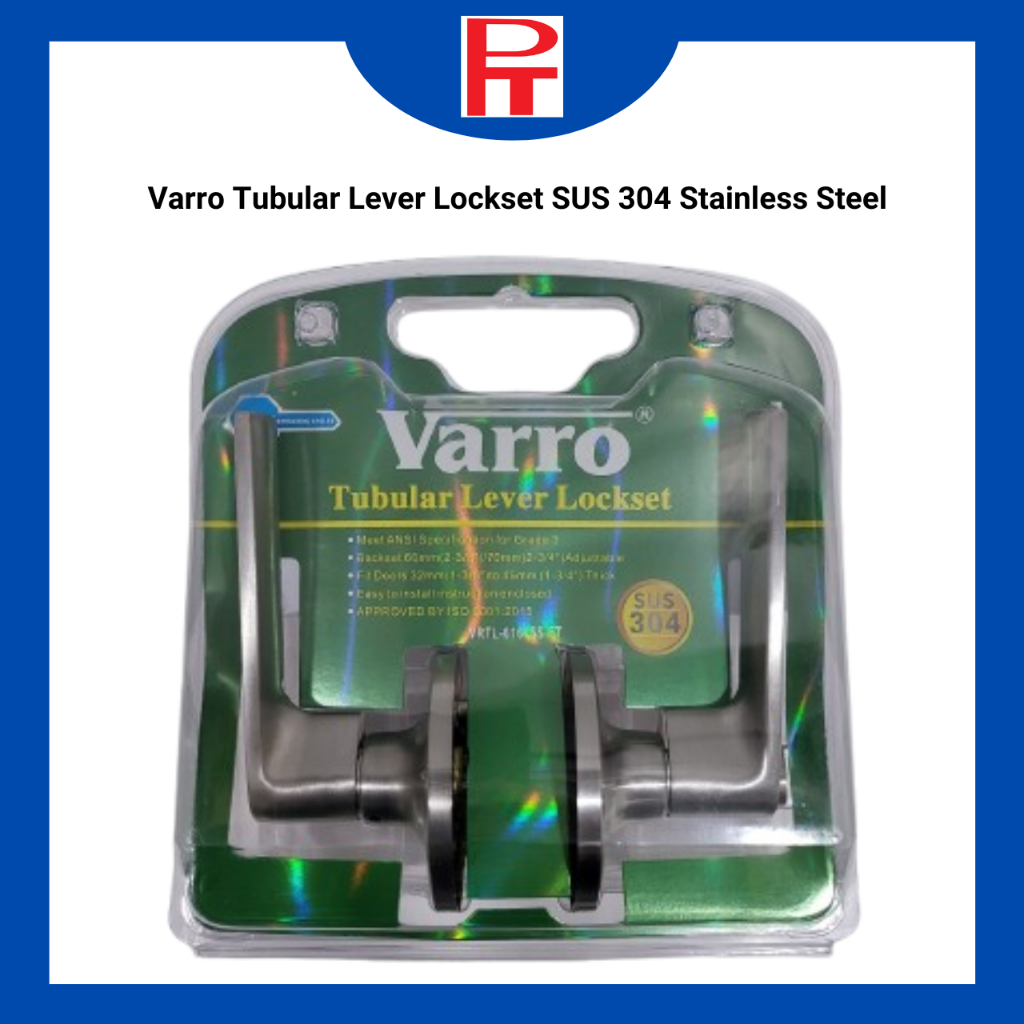 Varro Tubular Lever Lock Stainless Steel SUS304 100% Authentic Lever ...