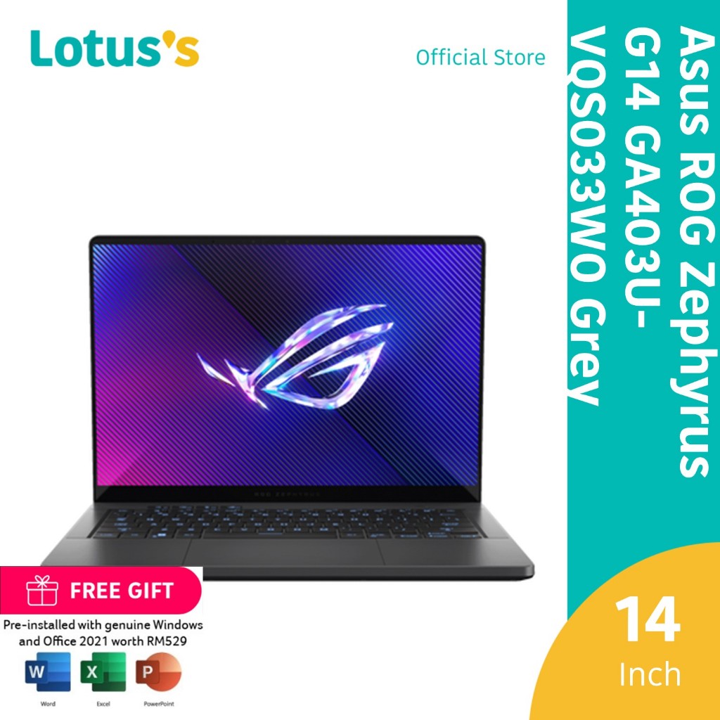 Asus ROG Zephyrus G14 GA403U-VQS033WO Grey (R9-8945HS,32GB,1TB SSD ...