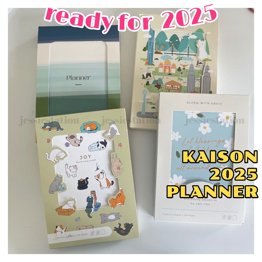 KAISON Planner / A5 Size Hard Cover Undated Planner 2025 & 2024 ...