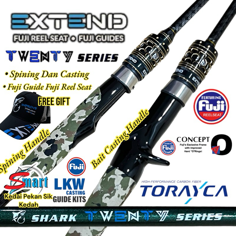 2024 New EXTEND SHARK TWENTY SERIES Baitcast Rod Dan Spining Rod ...