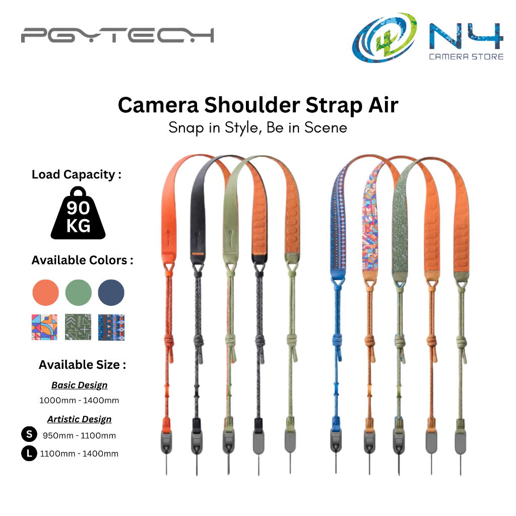 PGYTECH Camera Shoulder Strap Air Basic Style & Artistic-Quick-release ...