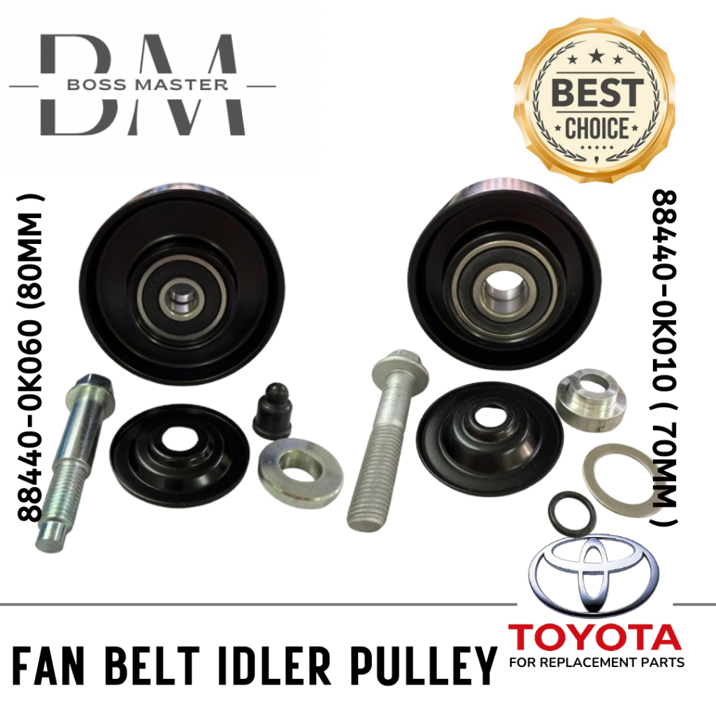 TOYOTA HILUX VIGO KUN25 FAN BELT IDLER PULLY 88440-0K010 ( 70mm ...
