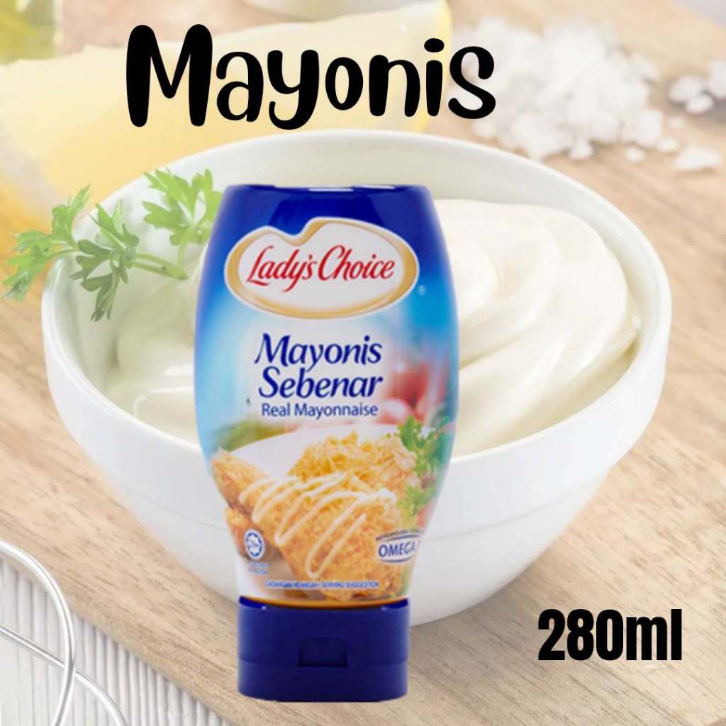 Mayonis Mayonnaise Lady's Choice Squeeze Bottle Real Mayo 280ml ...