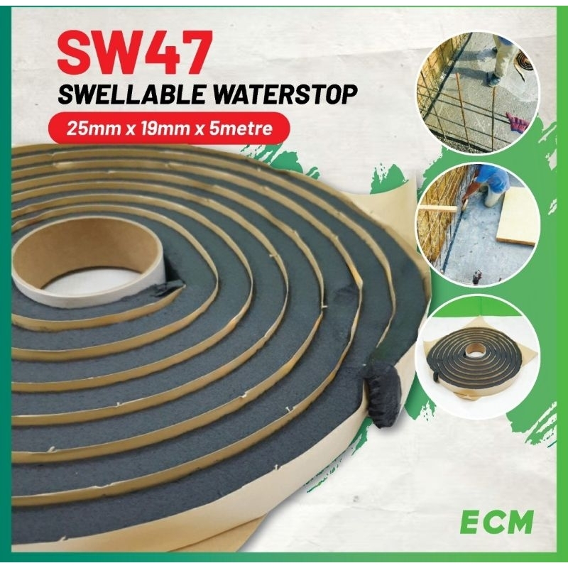 EGARD SWELLABLE WATERSTOP SW47 (25MM X 19MM) HYDROSWELLING ...