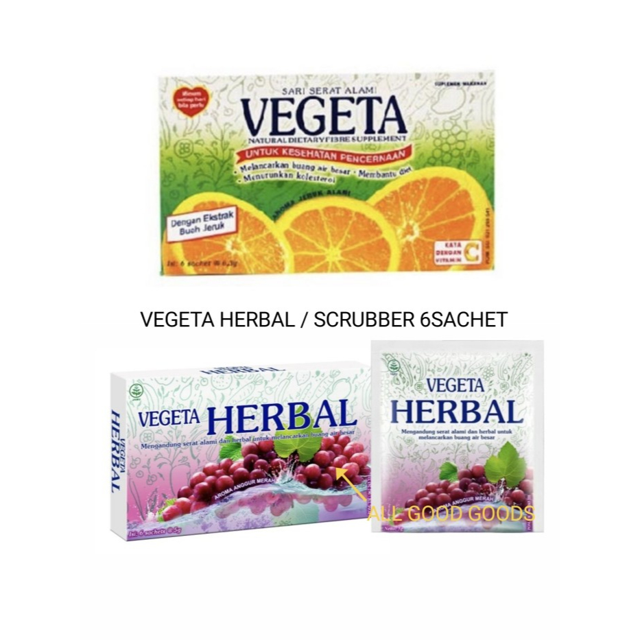 Vegeta Herbal Grape ( Grape ) / Scrubber Orange ( Jeruk) Melancarkan ...