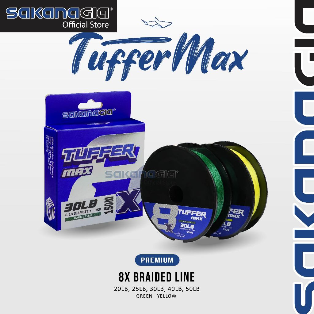 SakanaGia Tuffer Max 8X Braided Line 150M | Shopee Malaysia
