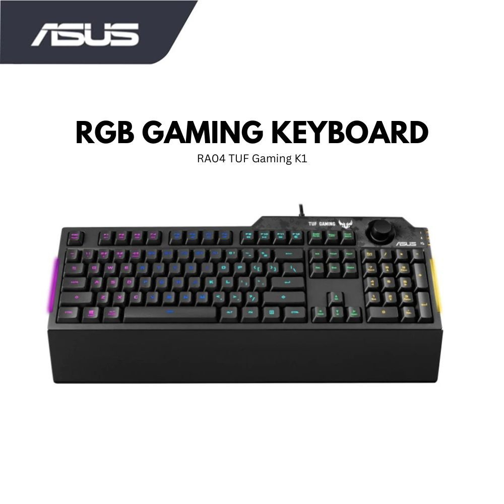 ASUS RA04 TUF GAMING K1 RGB GAMING KEYBOARD (90MP01X0-BKUA00) | Shopee ...