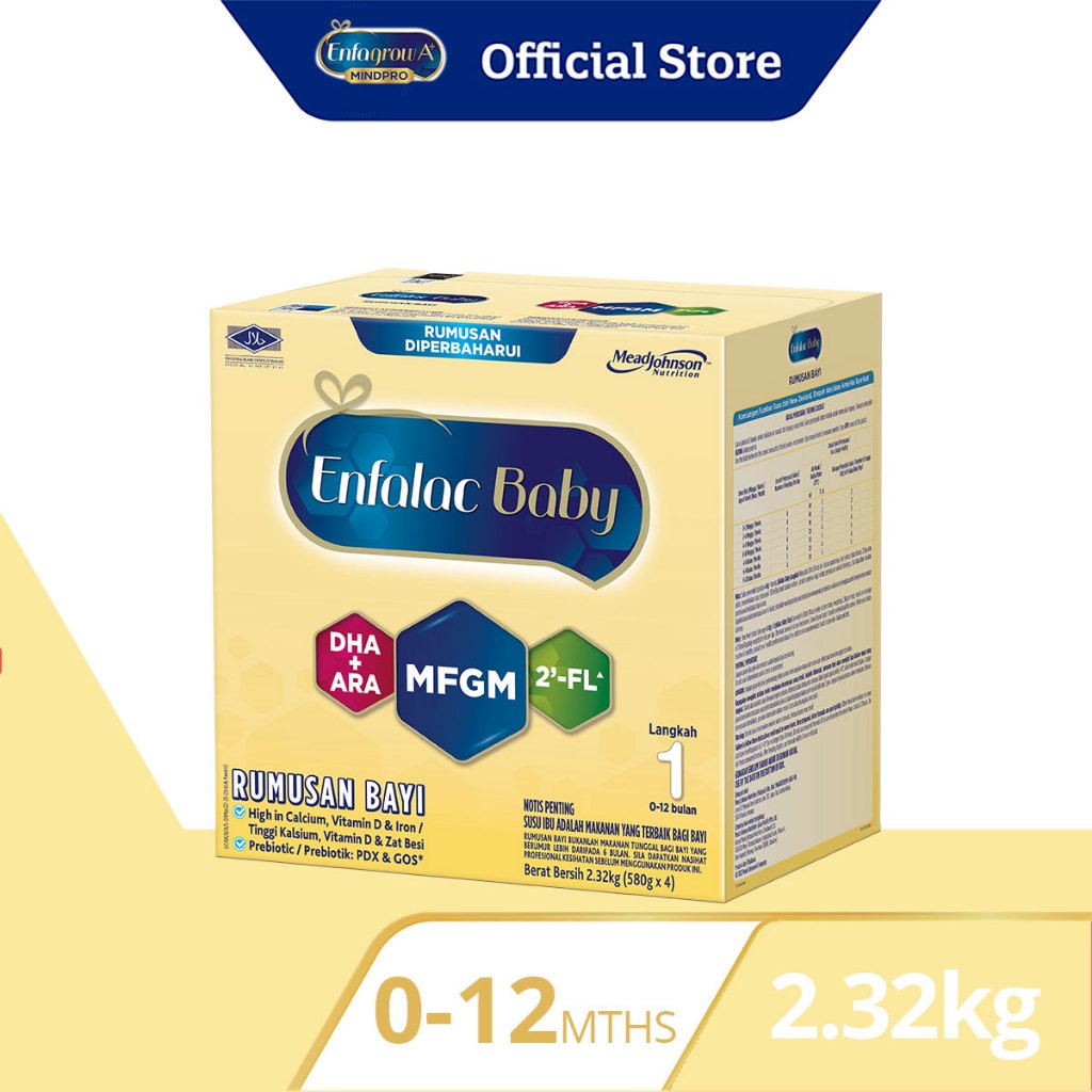 Enfalac Baby Step 1 Susu Bayi Milk Formula Powder (2.32kg) | Shopee Malaysia