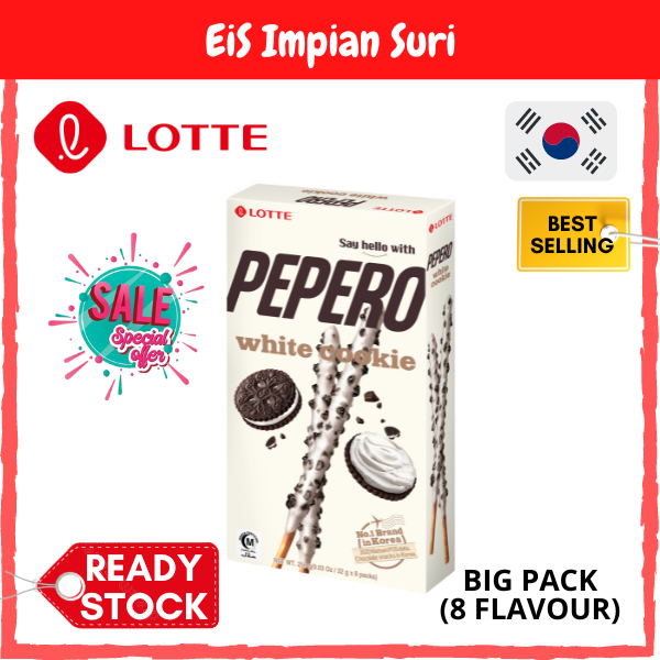(Ready Stock!!) Coklat Lotte Pepero Big Pack Chocolate 256g Assorted ...