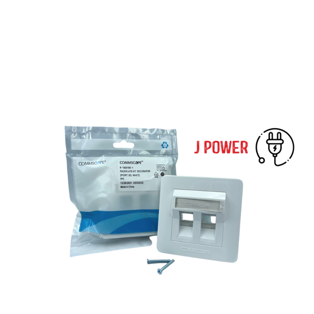 CommScope CAT5E/CAT6 1Port 2 Ports Faceplate Degree Angle Type Data ...