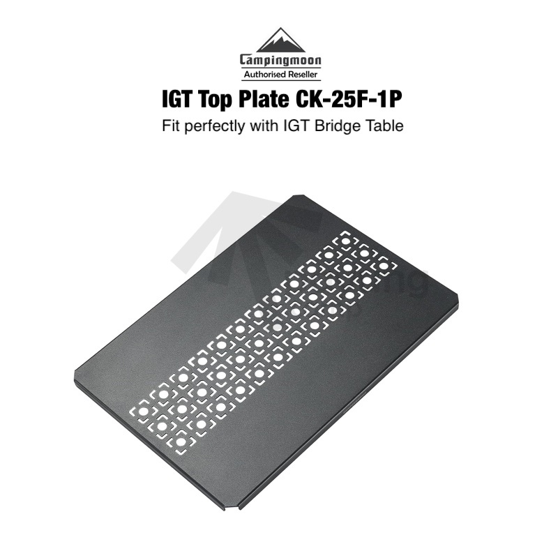 CAMPINGMOON IGT CK-25F-1P Black Aluminum Top Plate for Bridge Table ...