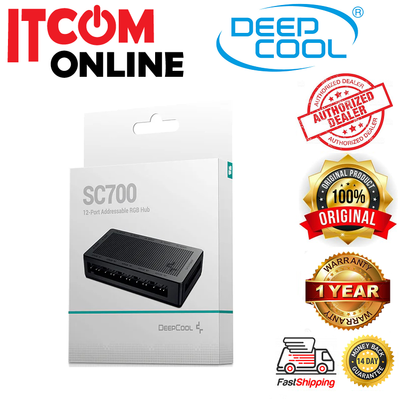 DEEPCOOL SC700 ARGB FAN HUB (R-SC700-BKNSNN-G) | Shopee Malaysia