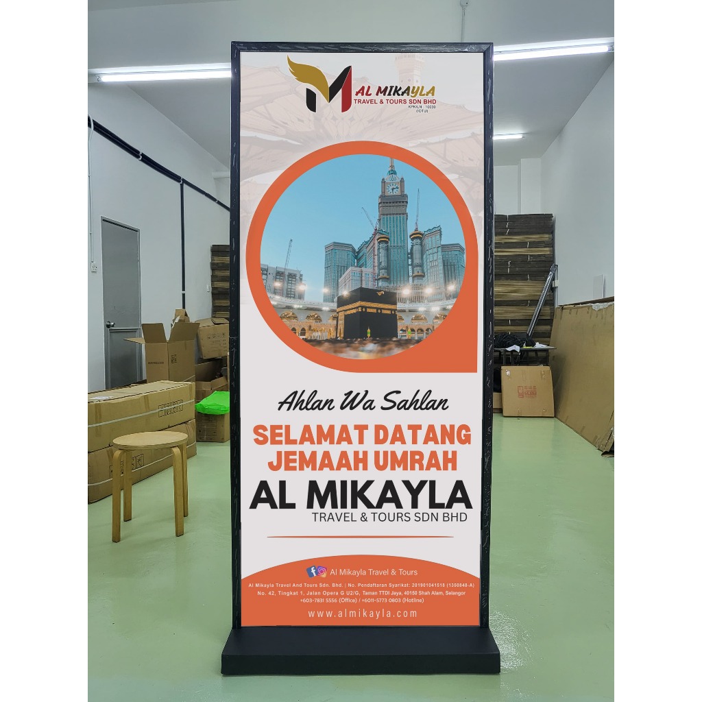 Vertical Poster Display Stand | Double Sided Board Standee | Standing ...