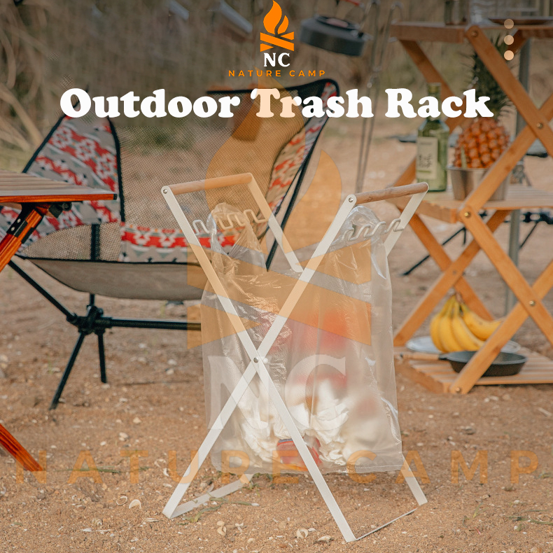 Nature Camp Outdoor Trash Rack Foldable Camping Household Garbage Rack ...