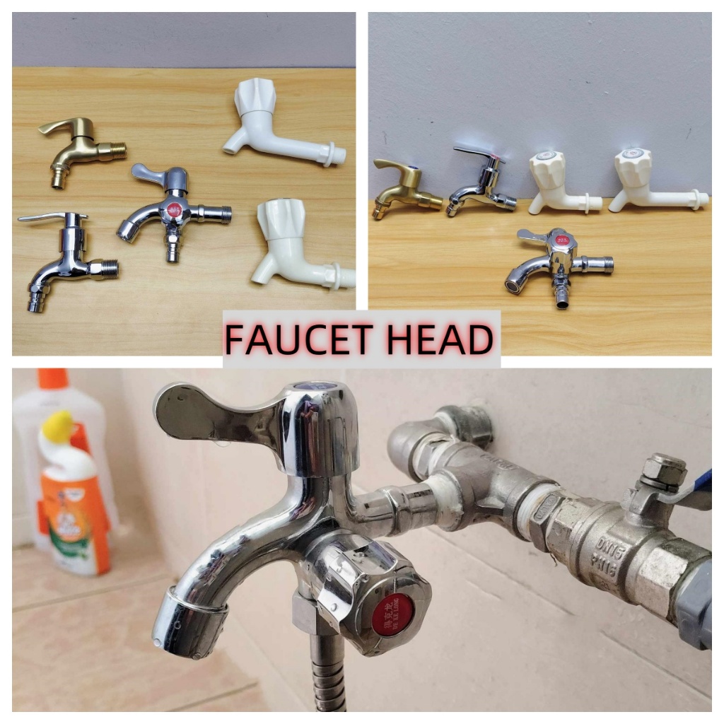 FAUCET HEAD 1/2 WAY WATER PIPE SINK TOILET KITCHEN WATER TAP CONTROLLER ...