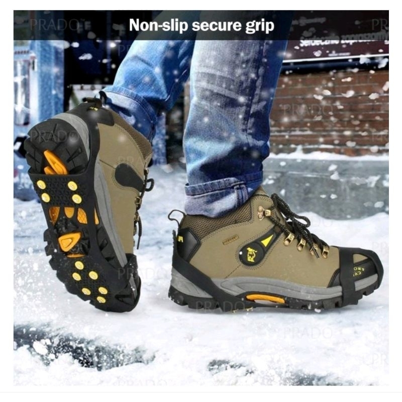 💥READYSTOCK💥 10-Stud Universal Ice No Slip Snow Shoe Spikes Grips ...