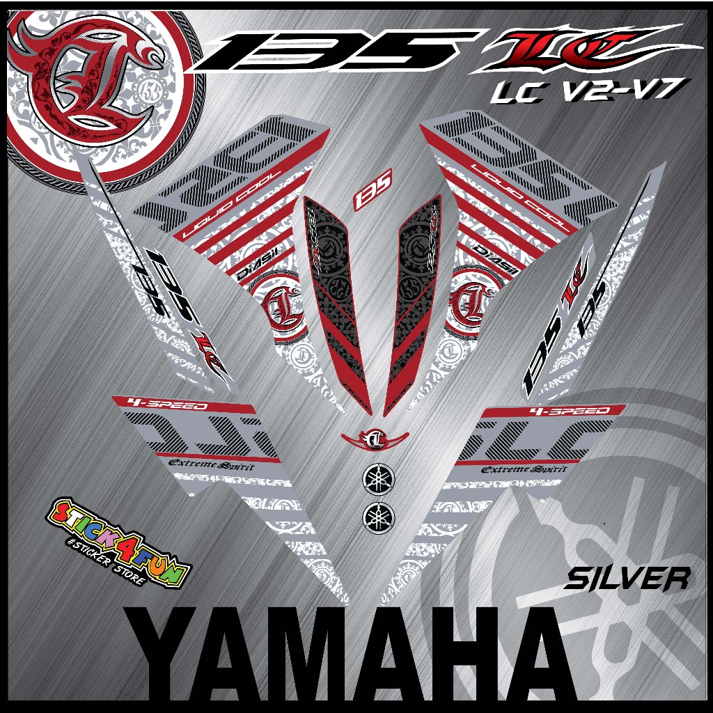 STRIPE MOTOR YAMAHA LC135 V2-V7 BATMAN BATIK CUSTOM STRIPE 2024 DESIGN ...