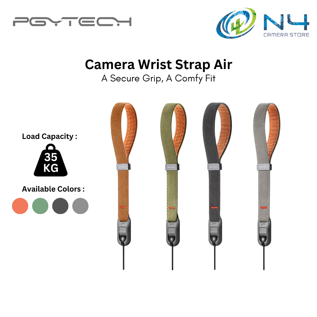 PGYTECH Camera Wrist Strap Air for Photographers Adjustable Quick Release Camera Hand Strap for ...