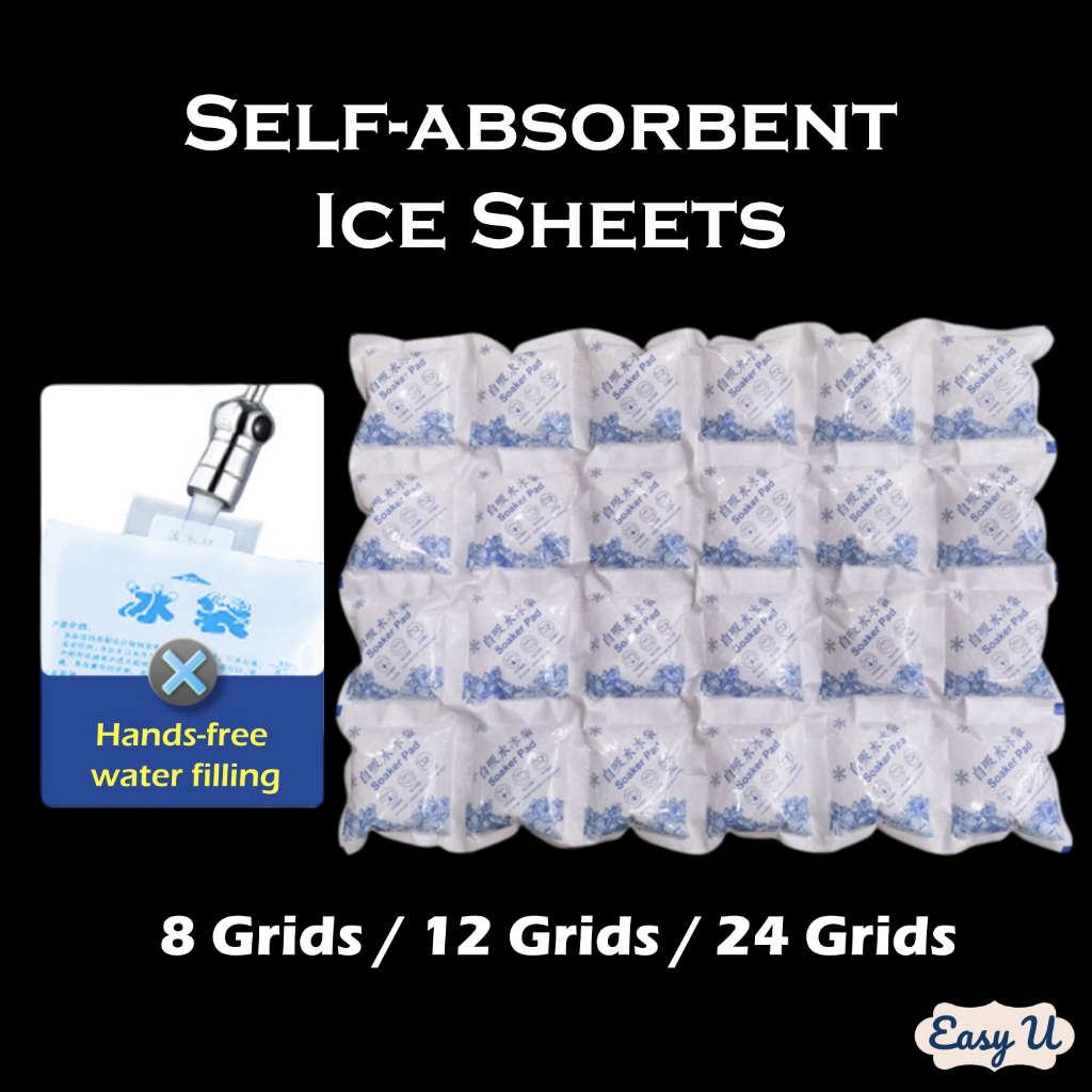 (8/12/24 Grids) Reusable Self-Priming Ice Sheets | Ice Pack Seafood ...