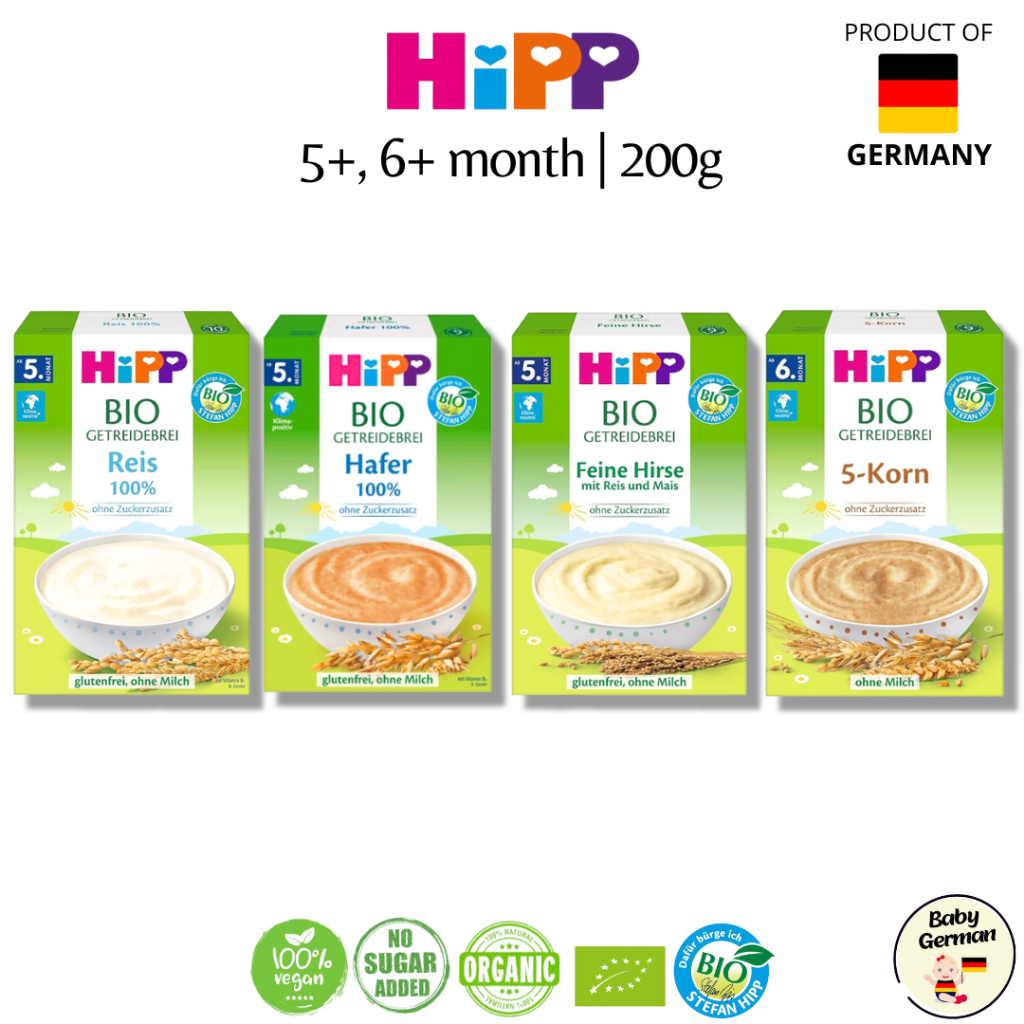 HiPP Baby Porridge Organic Oat Cereal | 5+, 6+ month | 200g 250g ...
